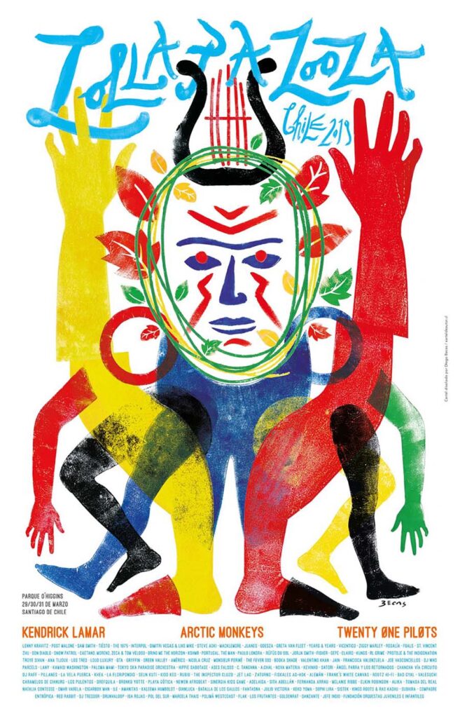 Mira los afiches que nos dejó Lollapalooza Chile del 2017 al 2022 ...